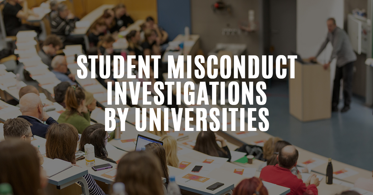 University Powers to Discipline Students | Gilshenan & Luton